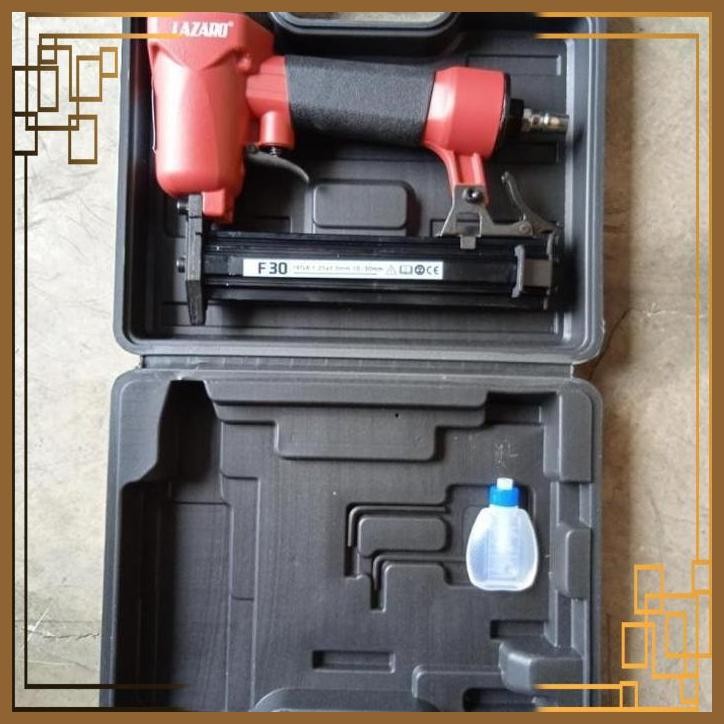 Jual [RJT] LAZARO MESIN STAPLES AIR NAILER PAKU TEMBAK F30 PAKU MODEL LURUS | Shopee Indonesia