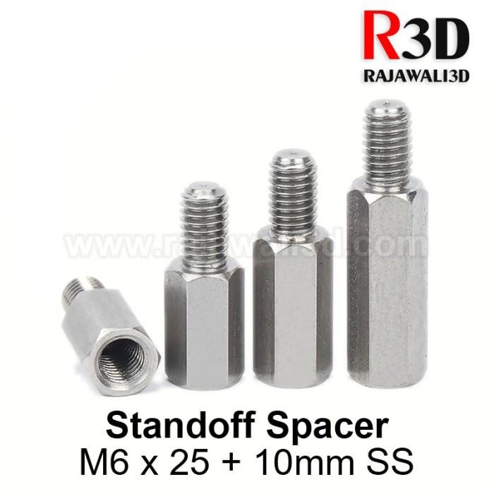 Jual Standoff Male - Female Stand off Spacer M6 x 25*10mm Stainless ...