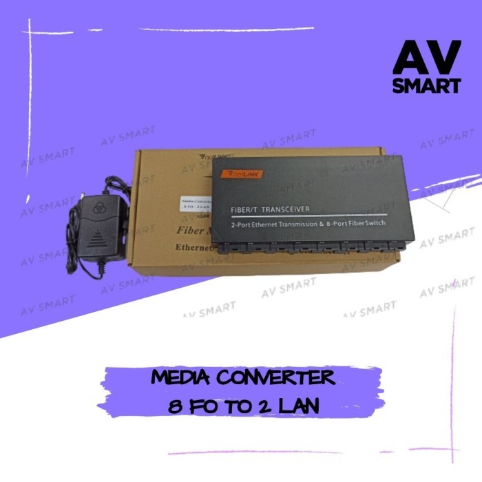 Jual Produk Unggulan Netlink Media Converter 8 Fo 2 Lan 10/100 Ethernet Fiber Optic Switch ...
