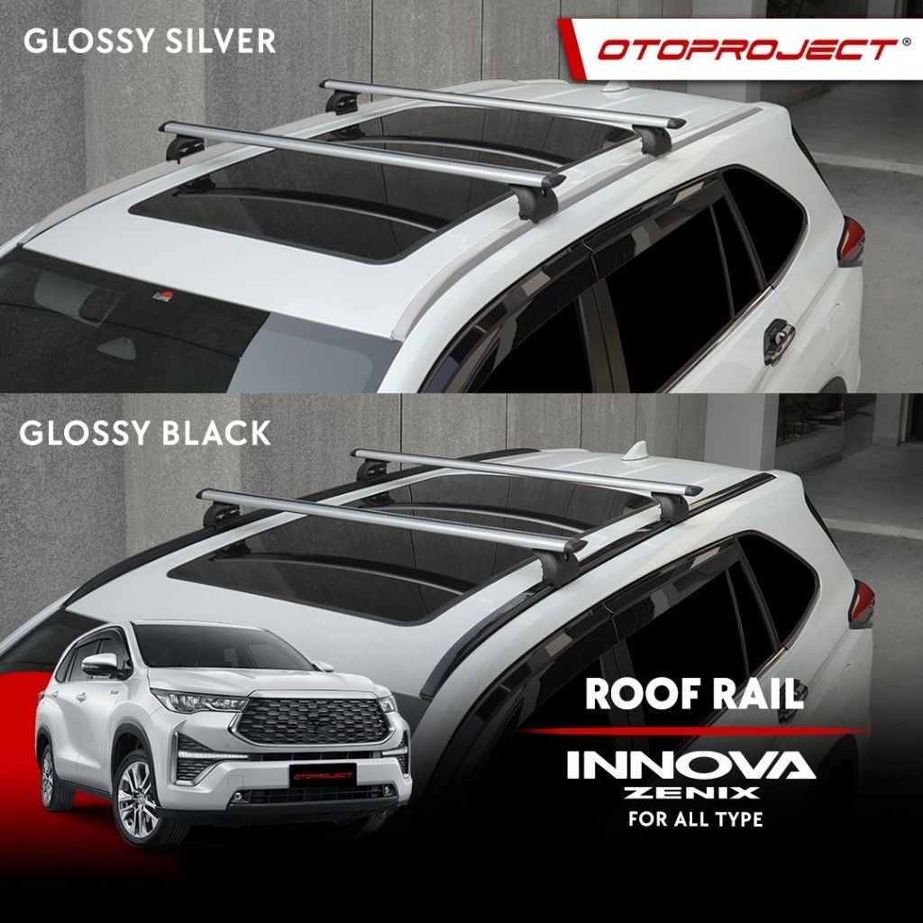 Jual Otoproject - Roof Rail Zenix New Design Glossy Black | Rel Atap ...