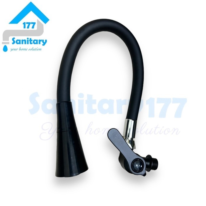 Jual KRAN ANGSA FLEKSIBEL MINIMALIS PIPA HITAM 868B- KRAN AIR CUCI ...