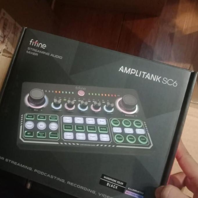 Jual Murah Fifine Sc6 Live Streaming Audio Console Mixer Soundcard ...