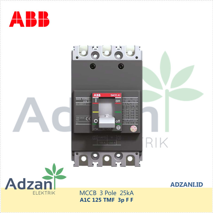 Jual Abb Mccb 3P 100A 25Ka A1C 125 Tmf 1Sda066719R1 Breaker Formula | Shopee Indonesia