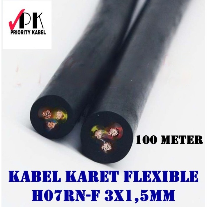 Jual Kabel Karet Fleksibel Pegasus Kabel H07Rn-F 3X1,5 3X1.5Mm 100 Meter | Shopee Indonesia