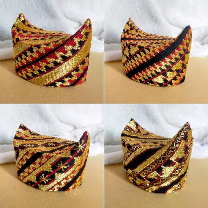 Jual Terbaru Peci Perahu Kapal Tapis Khas Lampung Peci Adat Lampung ...