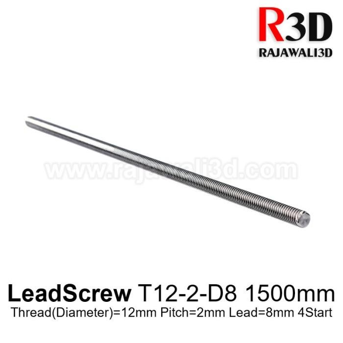 Jual 3D Printer Lead Screw LeadScrew T12-2-D8 1500mm | Shopee Indonesia