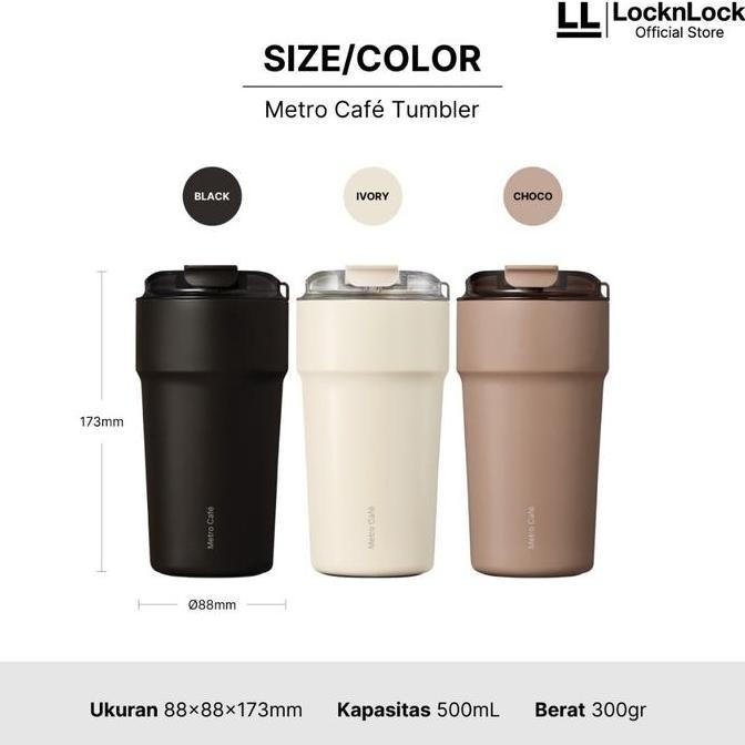 Jual Promo LocknLock Metro Cafe Ceramic Coating Tumbler 500ml - LHC4357 ...