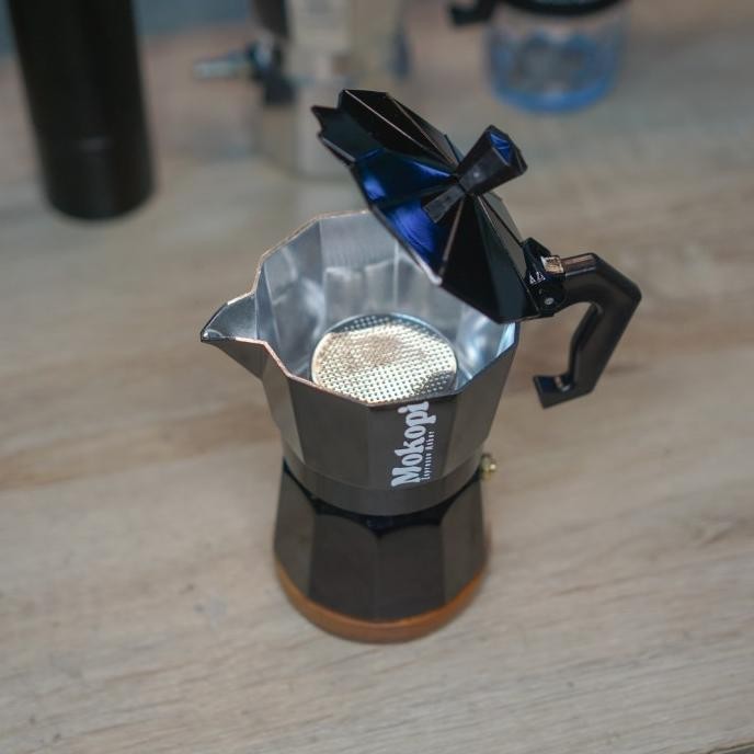 Jual Mokapot 3 cup modifikasi menggunakan basket mesin espresso ...