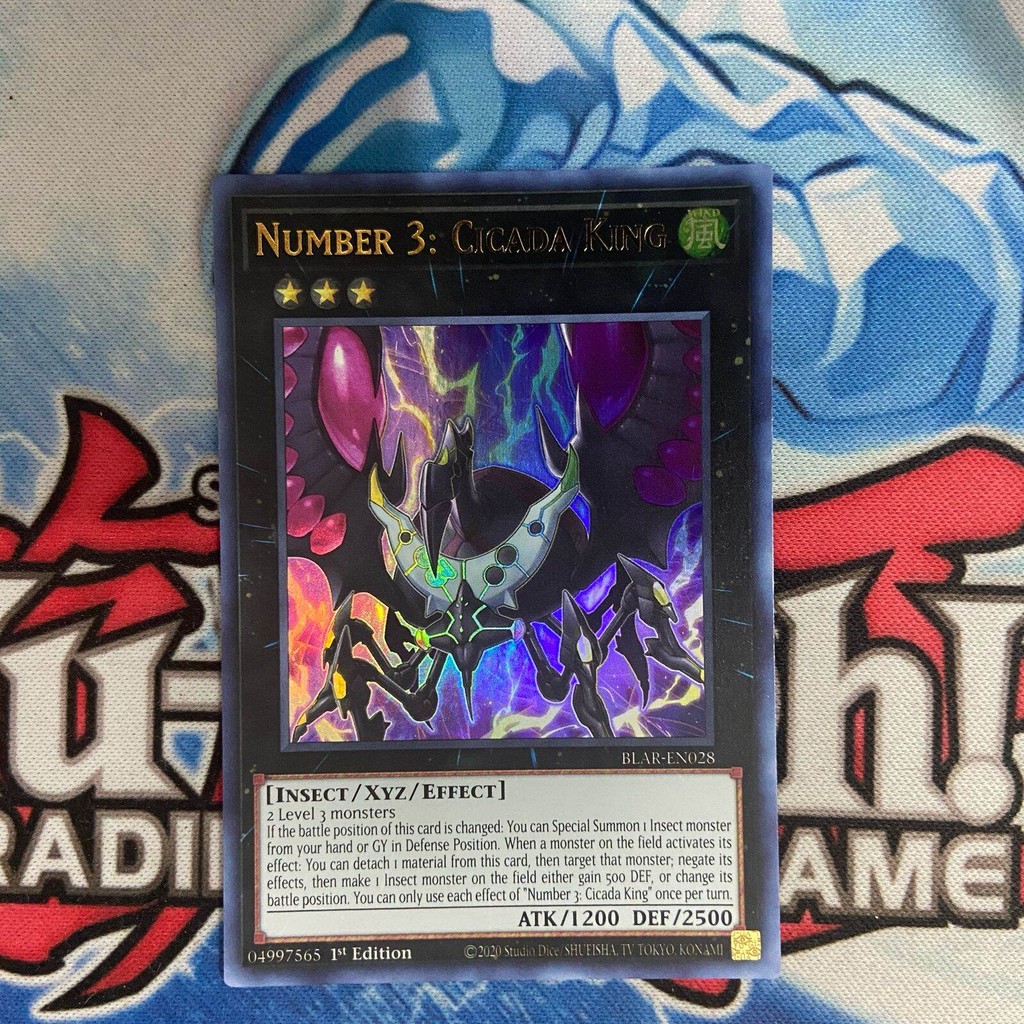 Jual yugioh number 3 cicada king BLAR ultra rare original | Shopee ...