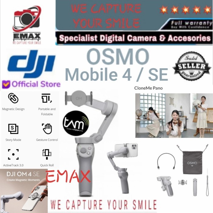 Jual Dji Osmo Mobile 4 / Se Gimbal Stabilizer Smartphone Dji Om4 Se Om 4Se | Shopee Indonesia