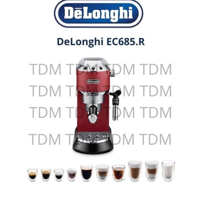 Jual Delonghi Espresso Coffee Maker Dedica Ec685.R Mesin Kopi Ec 685 R ...