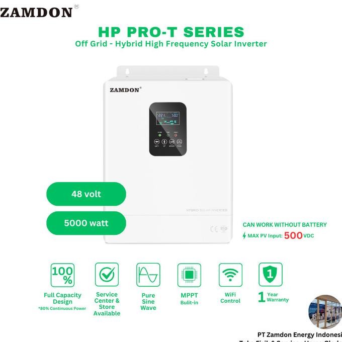 Jual ZAMDON HIGH FREQUENCY 6.25KVA 5KW 48V OFF GRID HYBRID SOLAR ...