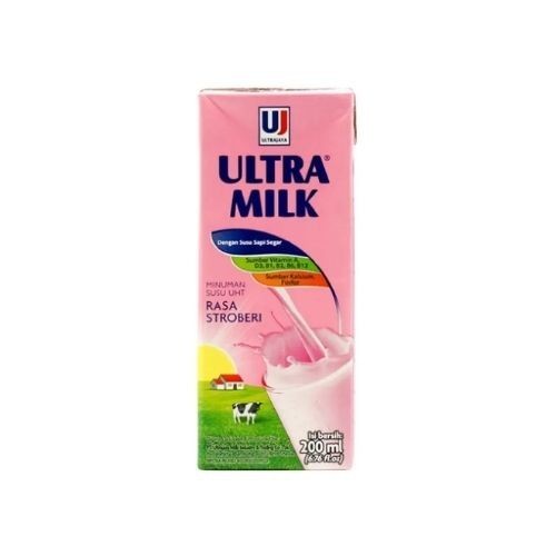 Jual Ultra Milk Strawberry 200Ml | Shopee Indonesia