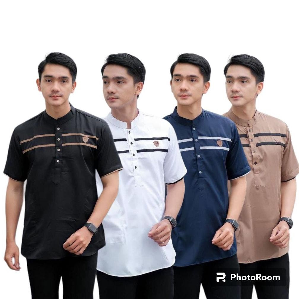Jual Stok Baru 100 Ribu Dapat 4 Baju Koko Kurta Lis Dada Full Katun ...