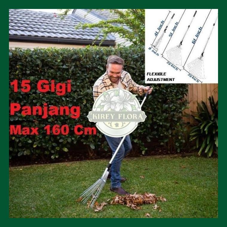 Jual Teleskopik Garpu Daun Sapu Garpu Taman Garpu Rumput Grass Leaf ...