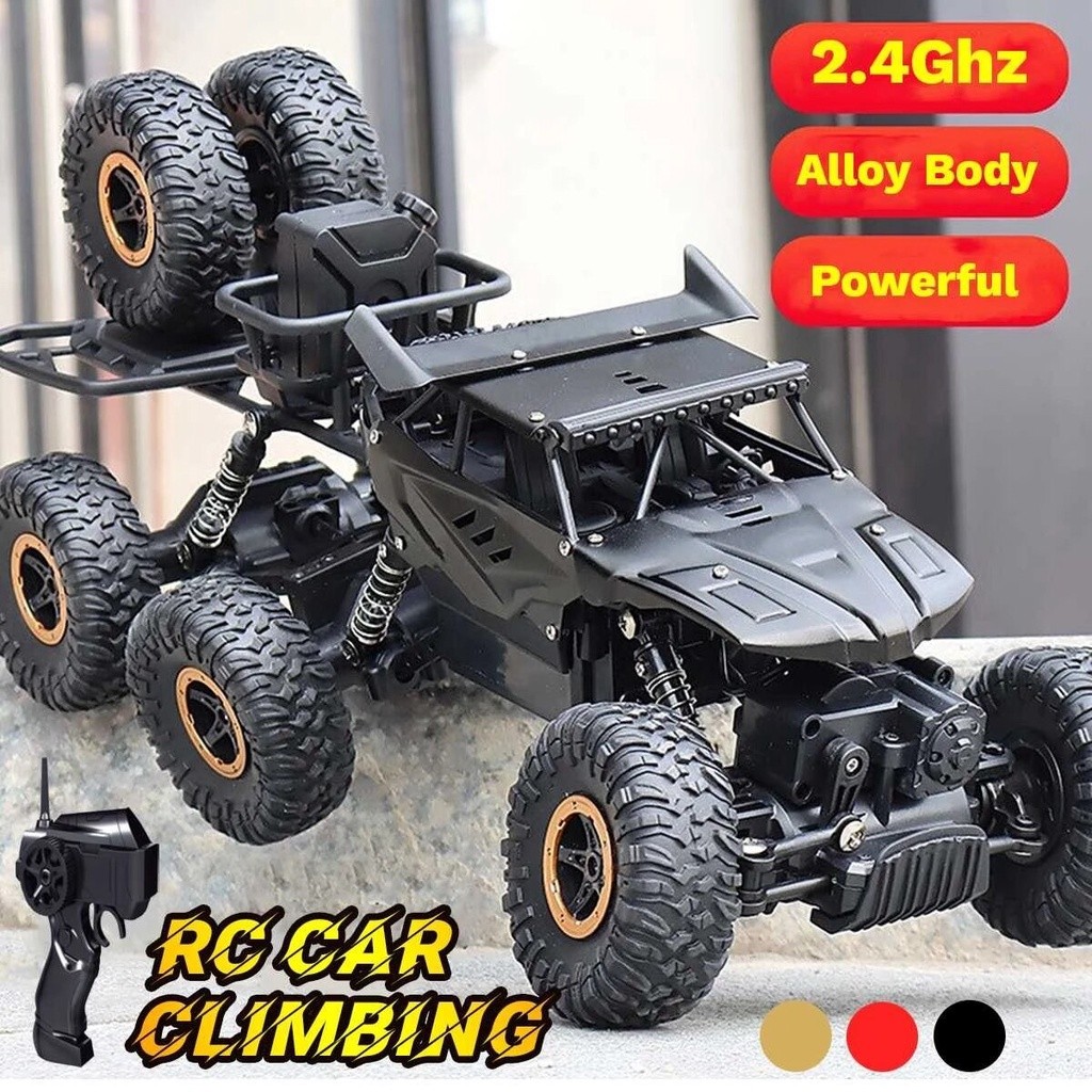Jual Mobil RC Besar 1:10 6WD 2.4GHz Remote Control Perayap Batu Kendaraan Mobil Off-Road Truk ...