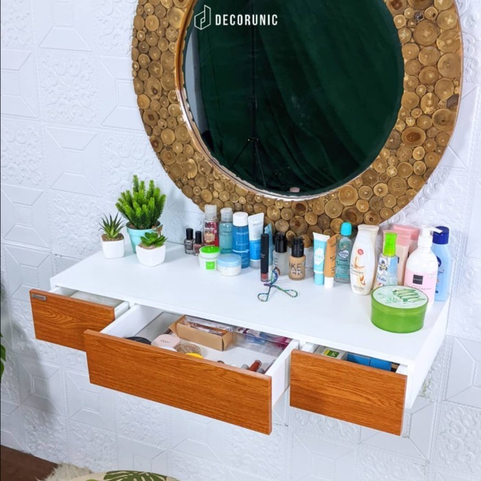 Jual Decorunic Ambalan Laci Gantung Uk. 80X30 Cm Rak Tv Laci Tempel ...