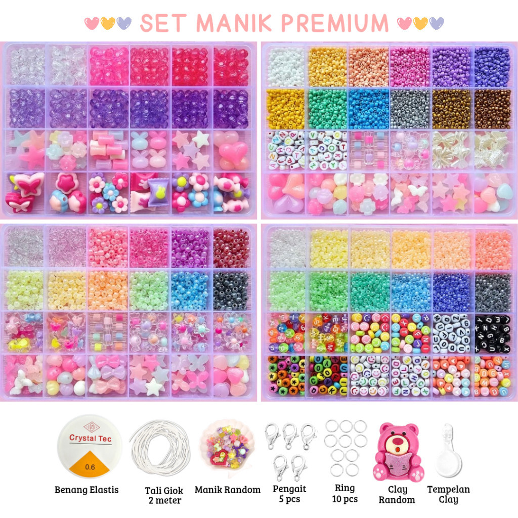 Jual DIY Manik Manik Set Aesthetic - 1 Set DIY Manik Manik - Manik ...