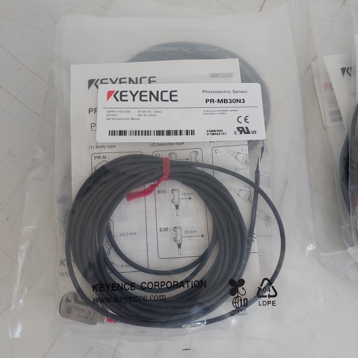Jual PR-MB30N3 DIFFUSE 30MM PHOTOELECTRIC SENSOR KEYENCE TERMURAH ...