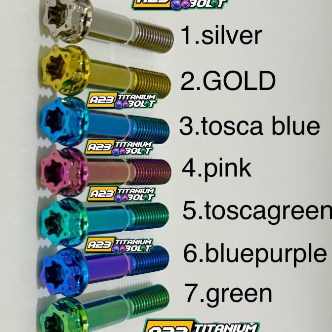 Jual Terjangkau Baut Titanium Knalpot&Arm Yamaha Mio (5Pcs) | Shopee ...