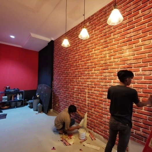 Jual WALLPAPER DINDING BUKAN STICKER WALLPAPER 3D BATU BATA | Shopee ...