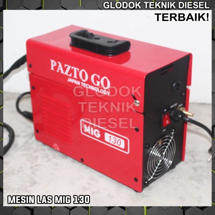 Jual Pazto Mesin Las Mig 130 A Co2 Tanpa Gas Welding Migi Gasless Japan | Shopee Indonesia