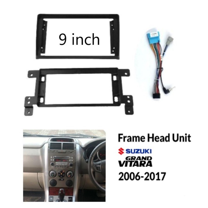 Jual FRAME DOUBLE DIN PANEL SUZUKI GRAND VITARA 2005 9INCH | Shopee ...