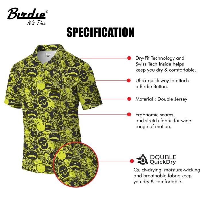 Jual Baju Polo Shirt Golf Polyester Dry Fit Coolmax Fs76 | Shopee Indonesia