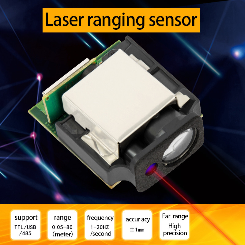 Jual HWG Laser distance sensor infrared lidar displacement module ...