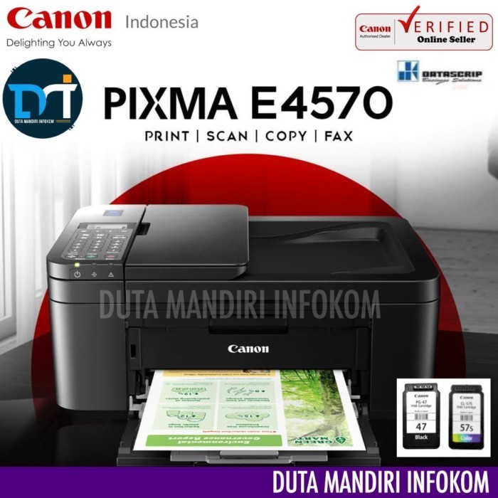 Jual Canon PIXMA E4570 - All-in-one WiFi FAX ADF Duplex Inkjet Printer ...