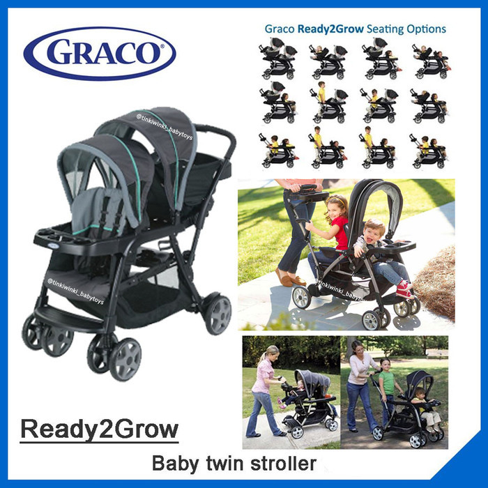 Jual Graco Ready2Grow Stand And Ride Double Stroller Tandem Best Seller ...