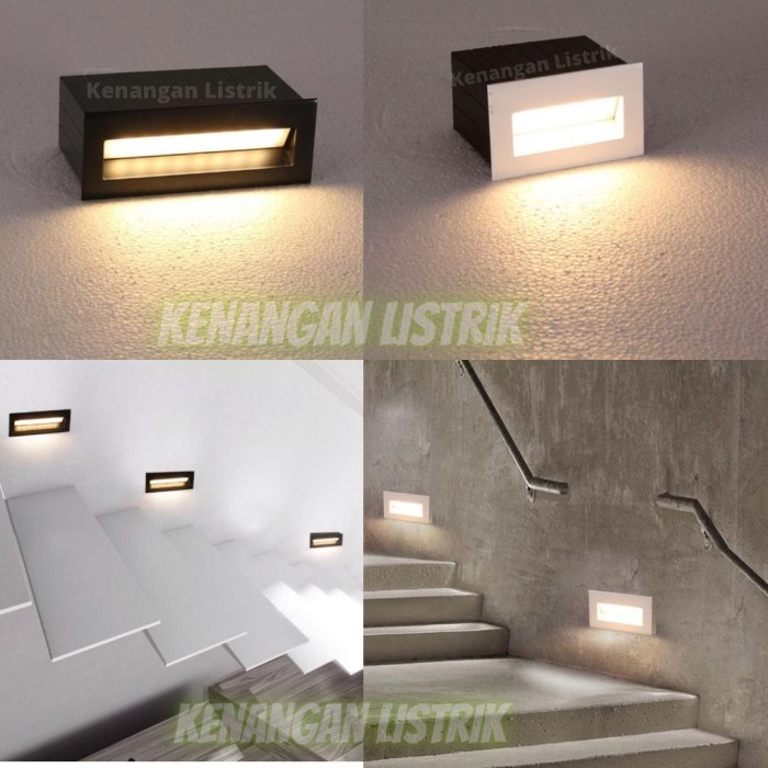 Jual Lampu tangga / dinding / step LED Tanam Panjang 3W / 1W Outdoor ...