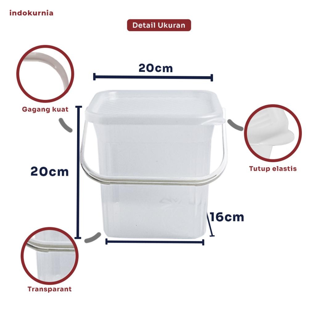Jual df-8 Indokurnia Toples Persegi Luxen 5 Liter American Colour Viral ...