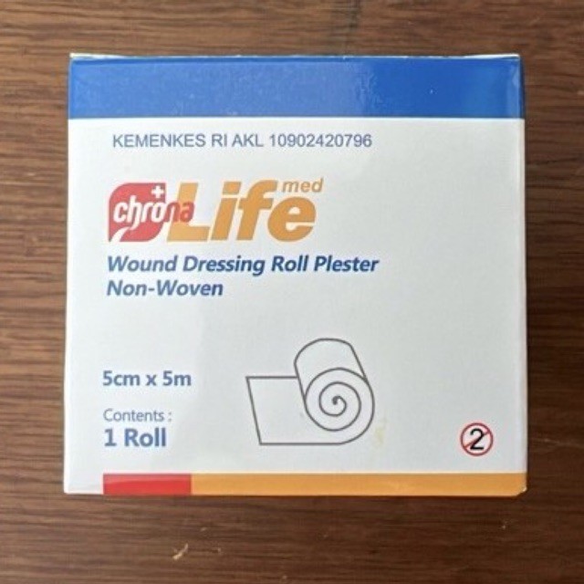 Jual Wound Dressing Roll Plester Perban Non-Woven 5cm x 5m Chrona Life ...