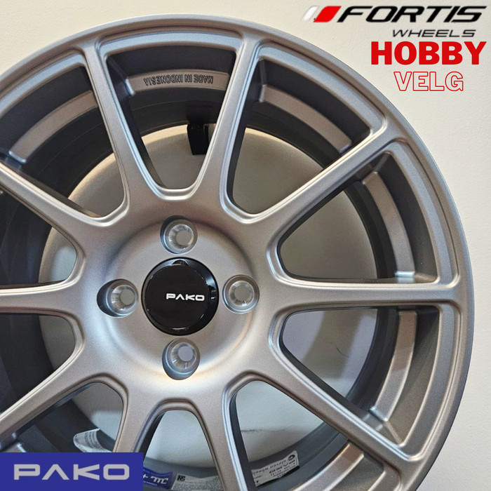 Jual VELG MOBIL PAKO WHEELS RCX R16 x 7 4H 100 ET 42 MAG SILVER ...