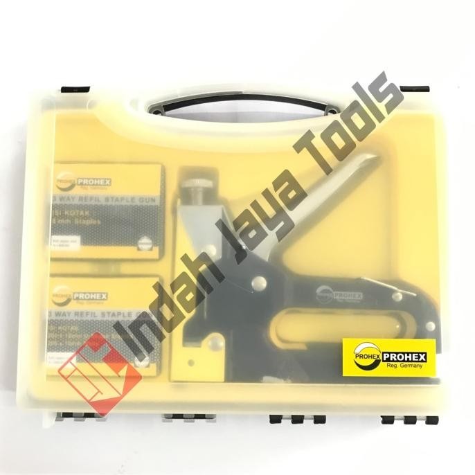 Jual Hasston 4090-004 Staples Gun Tacker Prohex 3 In 1 / Staple Jok Tembak Hekter 3 Way Sofa Jok ...