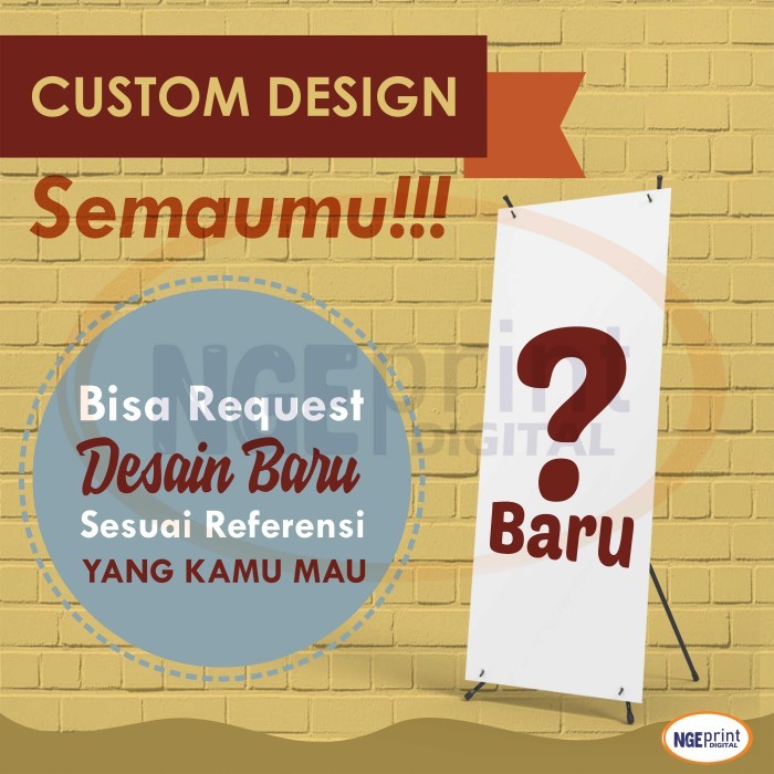 Jual BANNER WISUDA CUSTOM FREE DESIGN / CETAK X BANNER WISUDA, X BANNER ...