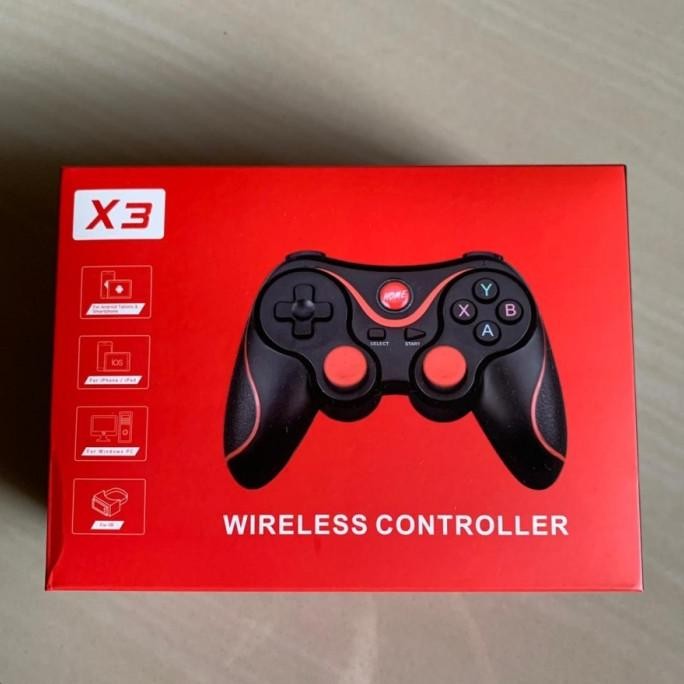 Jual STIK HP ANDROID X3 WIRELESS GAMEPAD+HOLDER BLUETOOTH JOYSTICK ASLI ...