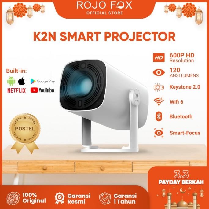 Jual ROJO FOX Mini Proyektor Portable HP K2N Android 720P HD TV Infocus ...