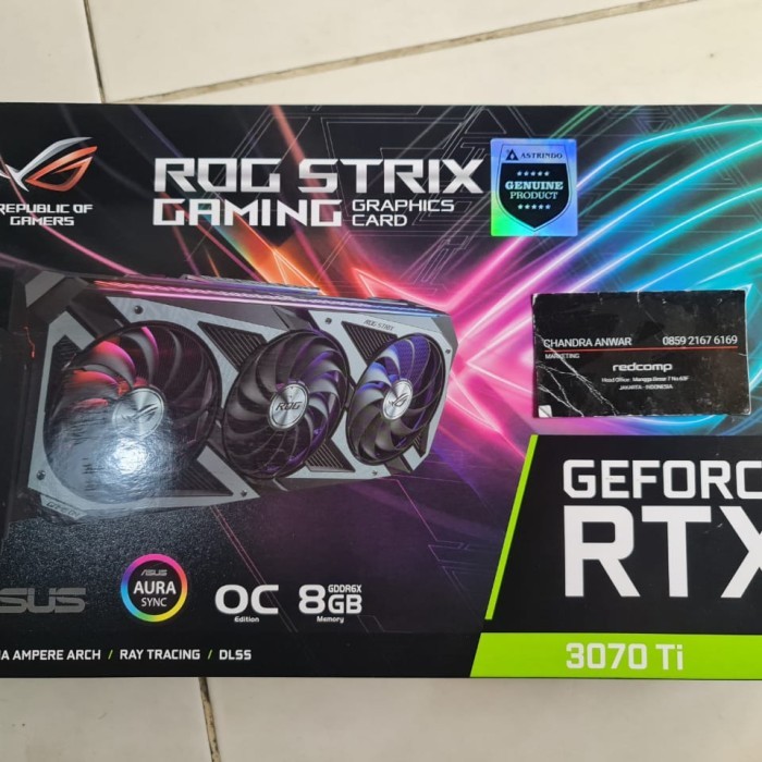 Jual ASUS ROG RTX 3070 Ti / RTX 3070TI ROG STRIX OC 8GB DDR6X | Shopee ...