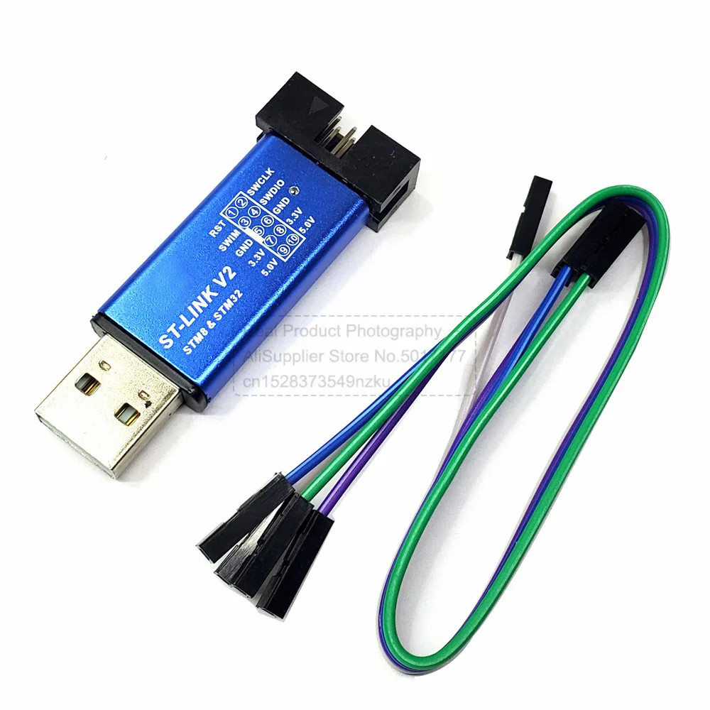 Jual BEST ST LINK Stlink ST-Link V2 STM8 STM32 Simulator Download ...