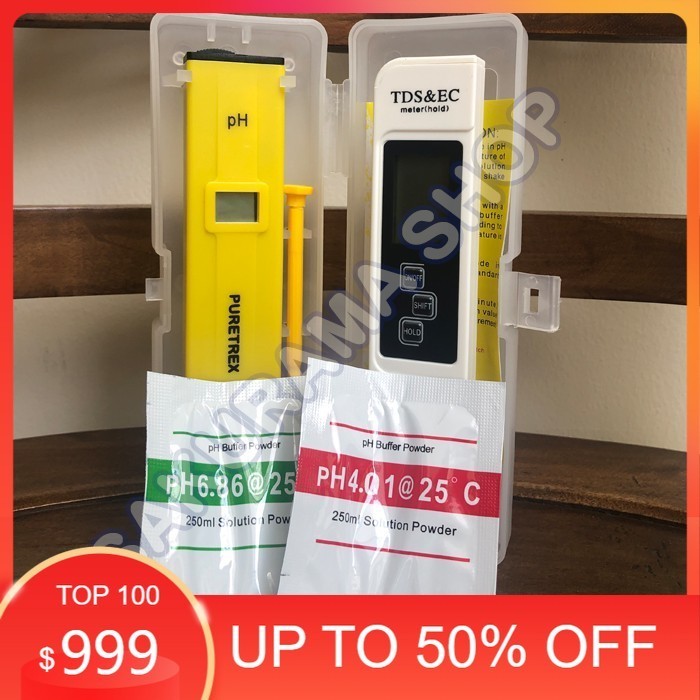 Jual HARGA DISC - pH Meter dan TDS EC MeterAlat Ukur Air Hidroponik ...