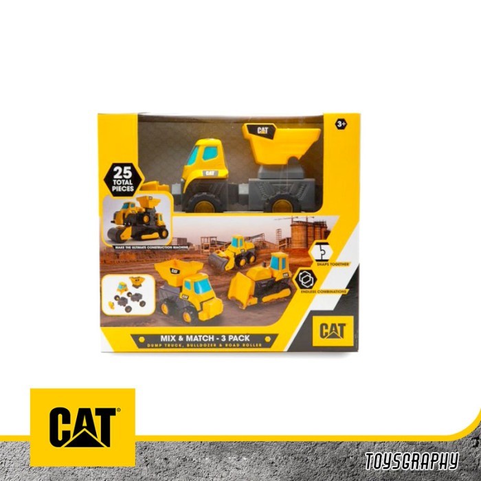 Jual Caterpillar Mix And Match Fleet 3 Pack Wheel Loader Cement Mixer ...