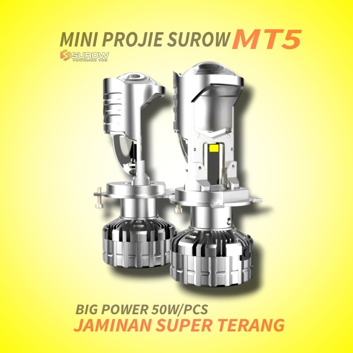 Jual Lampu Led Mobil Motor H4 Mini Projector Projie Surow Mt5 Super ...