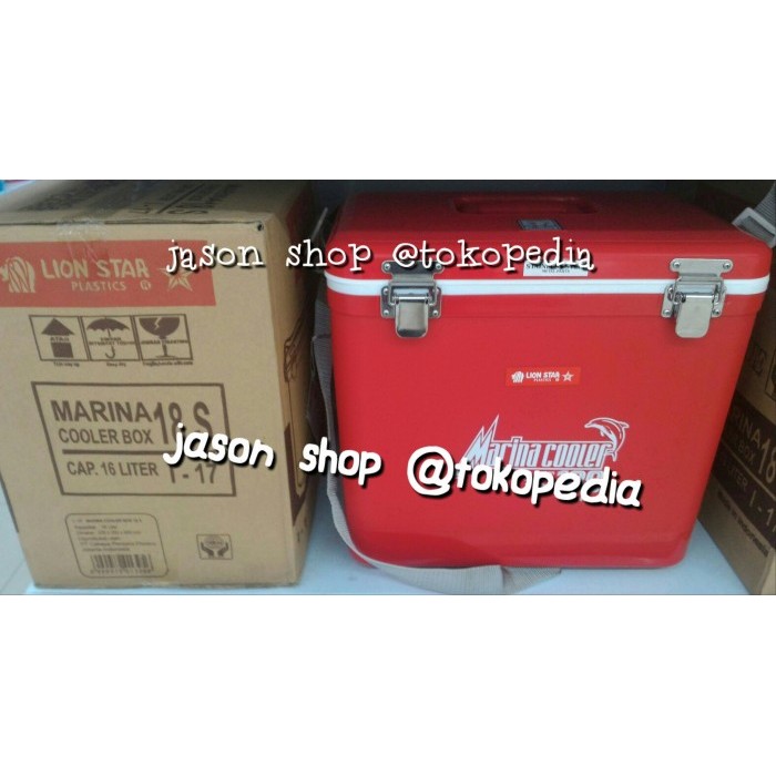 Jual MARINA COOLER BOX 18 S (16 LITER)/COOLER BOX MARINA LION S 18 S ...