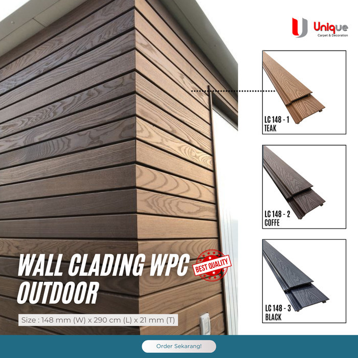Jual TERMURAH - WPC Plafon / Ceiling WPC / Wood Panel Dinding Outdoor / Wall Cladding | Shopee ...