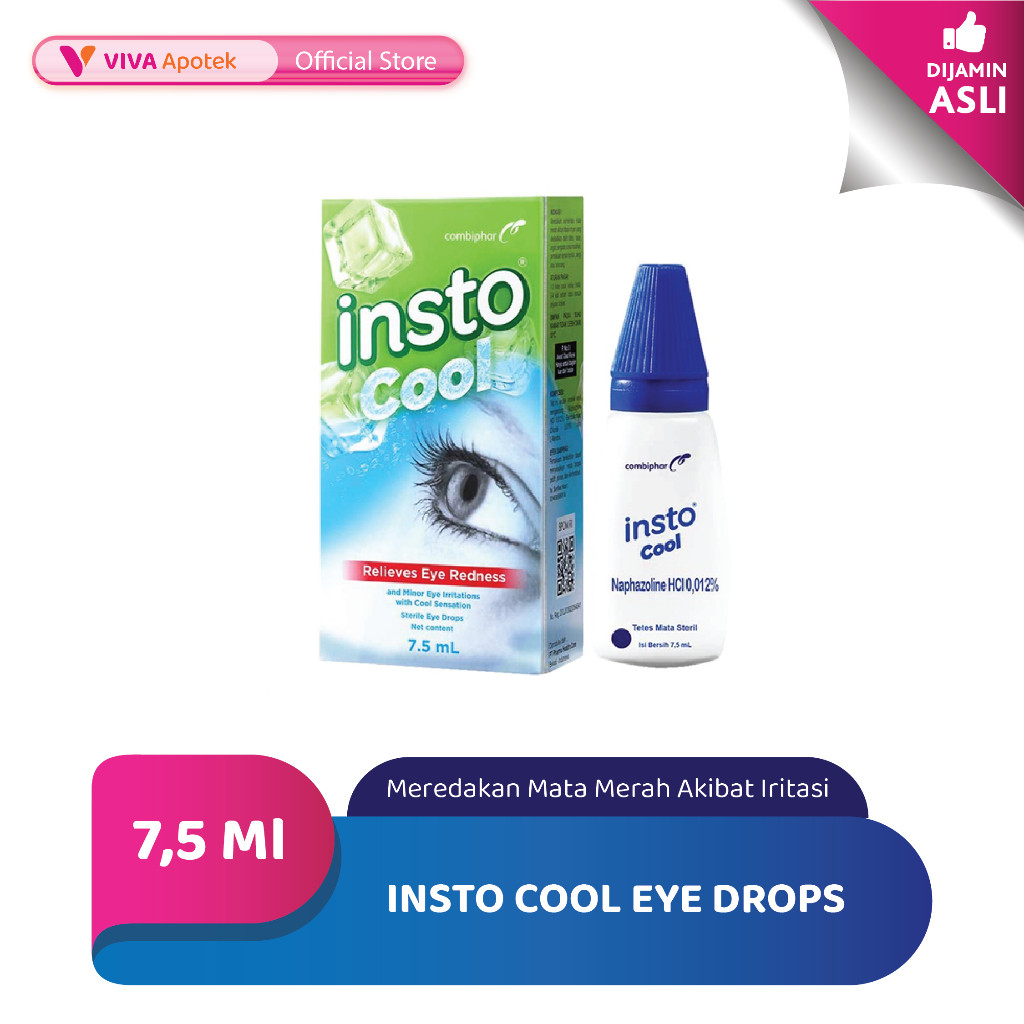 Jual Insto Cool Eye Drops Meredakan Mata Merah Akibat Iritasi (7,5 ml ...