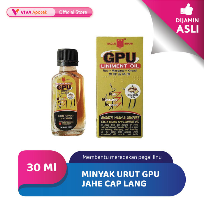 Jual Minyak urut GPU Jahe Cap Lang untuk Meredakan Nyeri Otot (30 ml ...