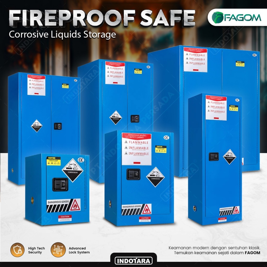Jual Lemari Penyimpanan Tahan Api untuk Cairan Mudah Terbakar / Safety ...