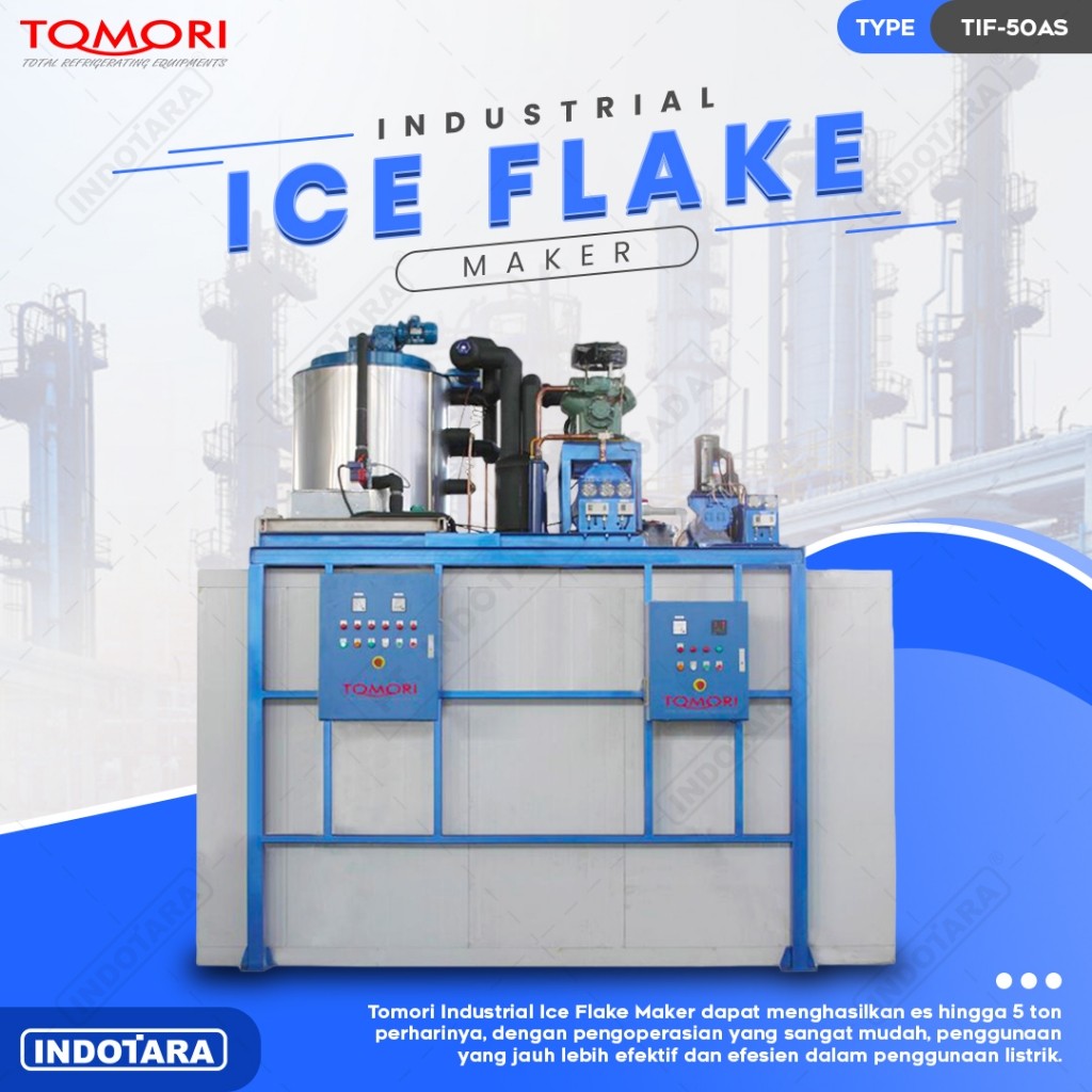 Jual Mesin Pembuat Es Flake / Ice Flake Kapasitas Industri 5 Ton Tomori ...